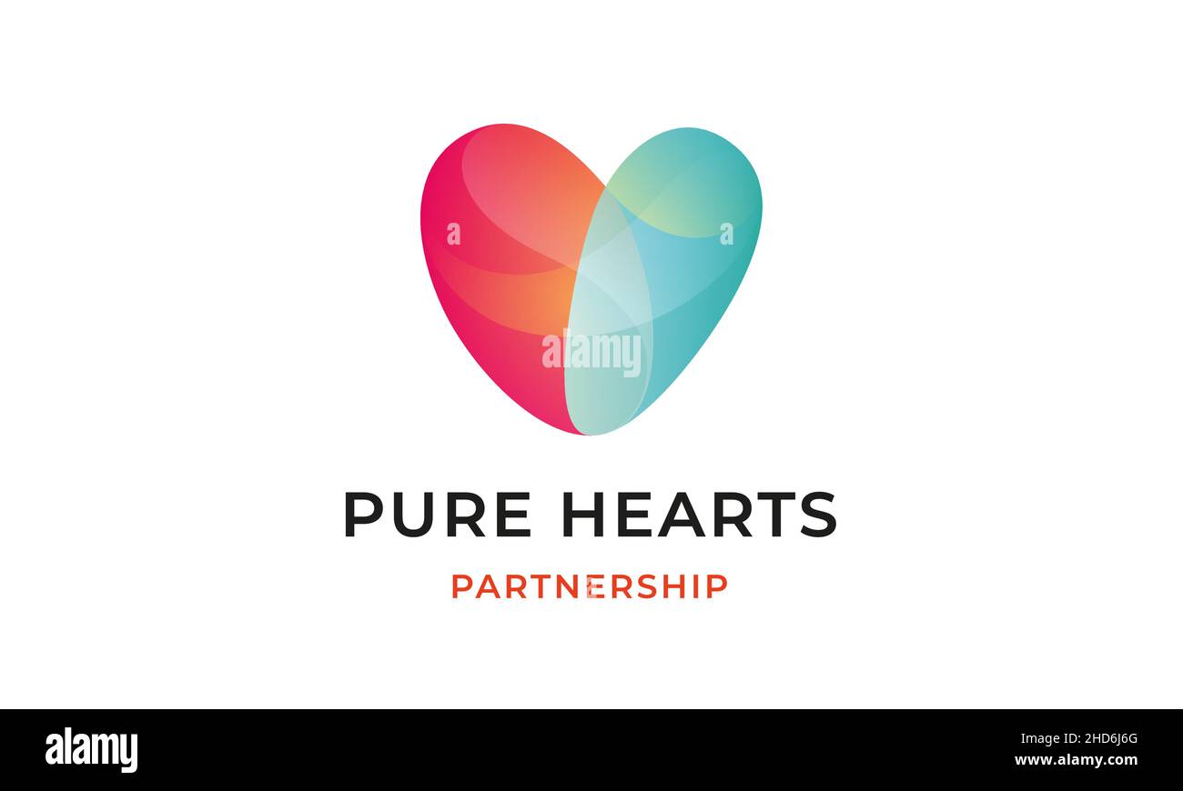 Heart logo, logotype, sign. Heart design template. Logo with abstract ...