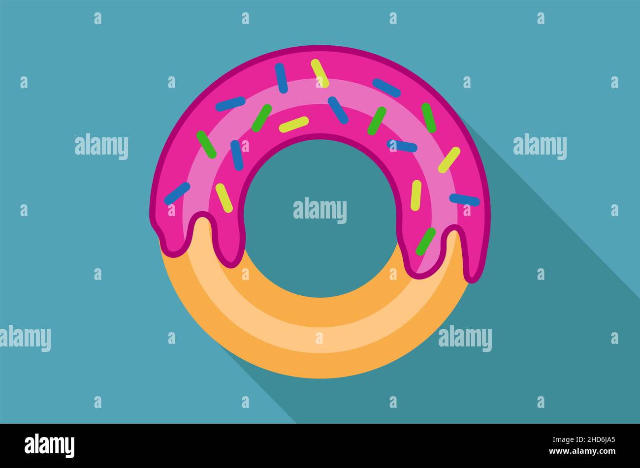 Donut breakfast bakery food vector hi-res stock photography and images ...