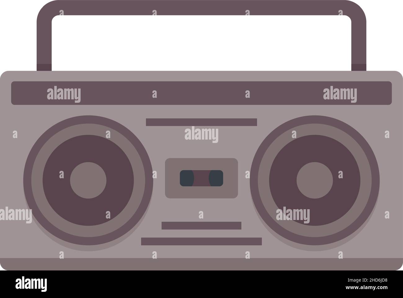 Boombox icon. Flat illustration of boombox vector icon isolated on ...
