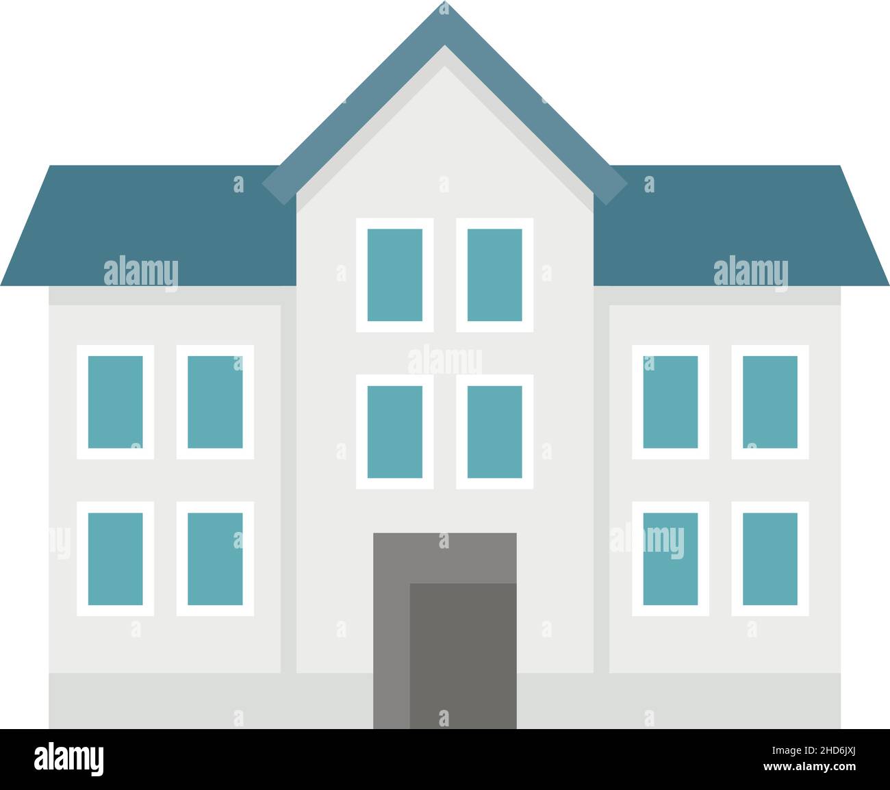 Realtor house icon. Flat illustration of realtor house vector icon ...