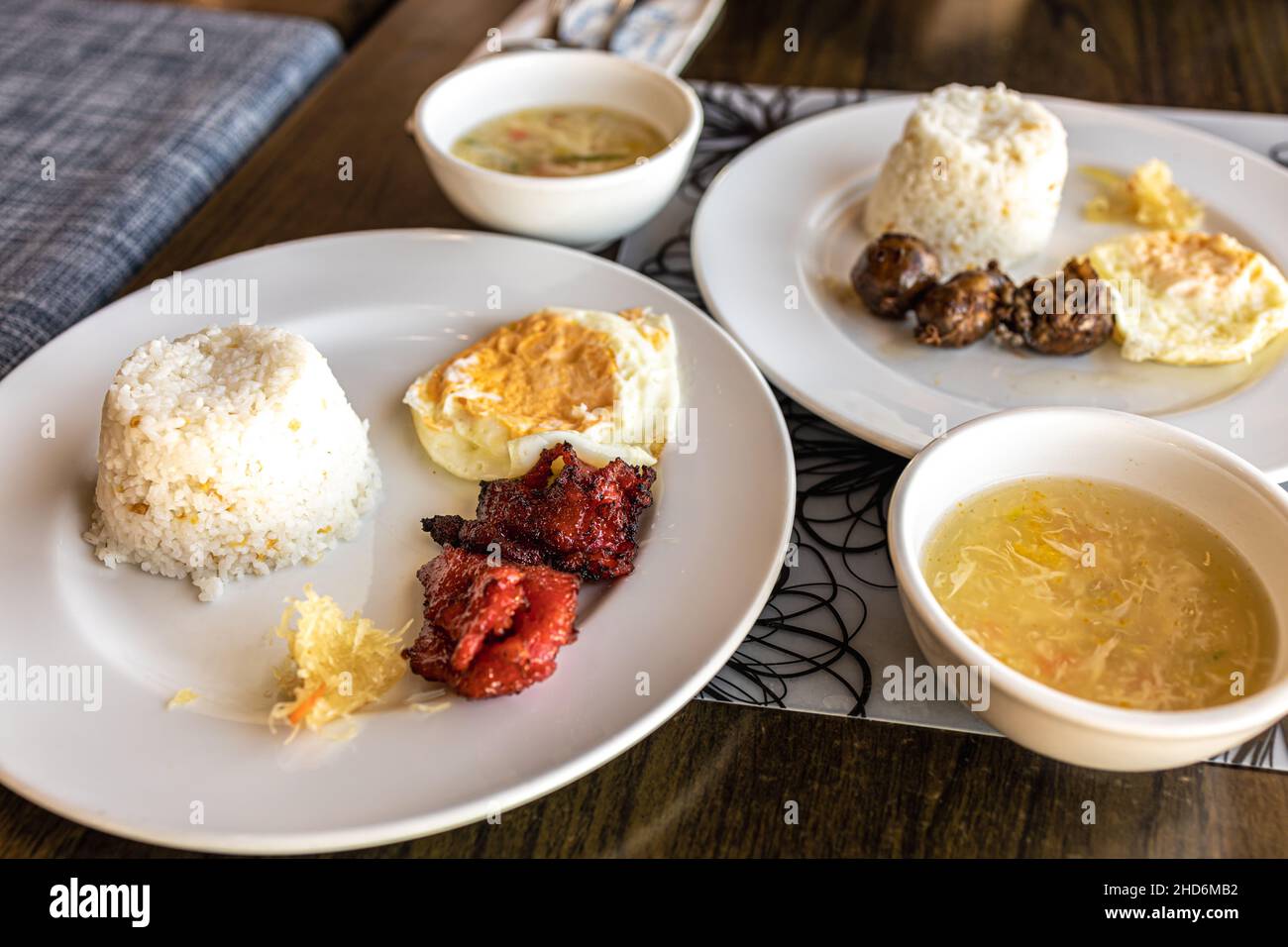 Filipino style breakfast TapSilog with rice and egg Stock Photo - Alamy