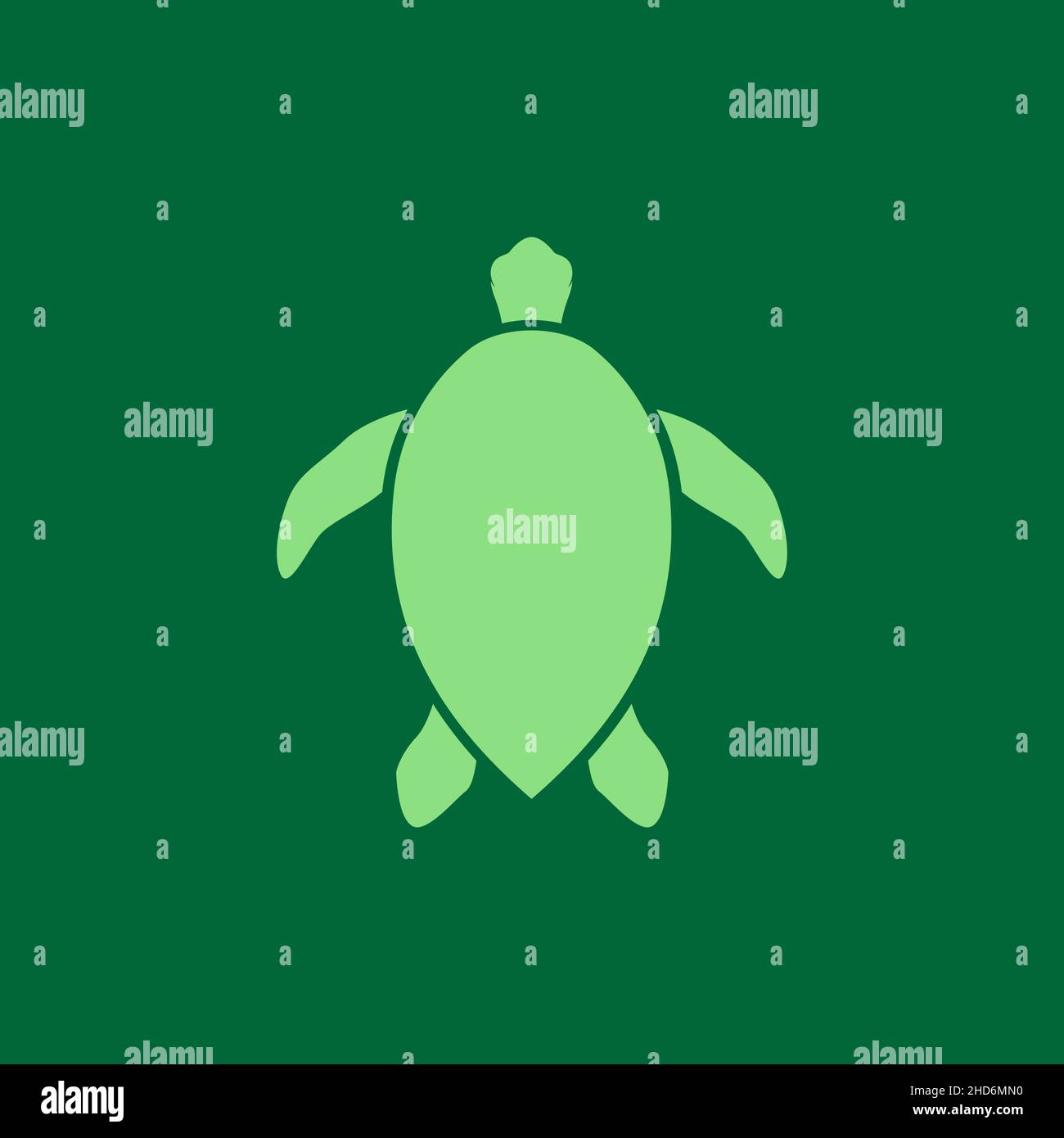 Green sea turtles illustration Stock Vector Images - Alamy