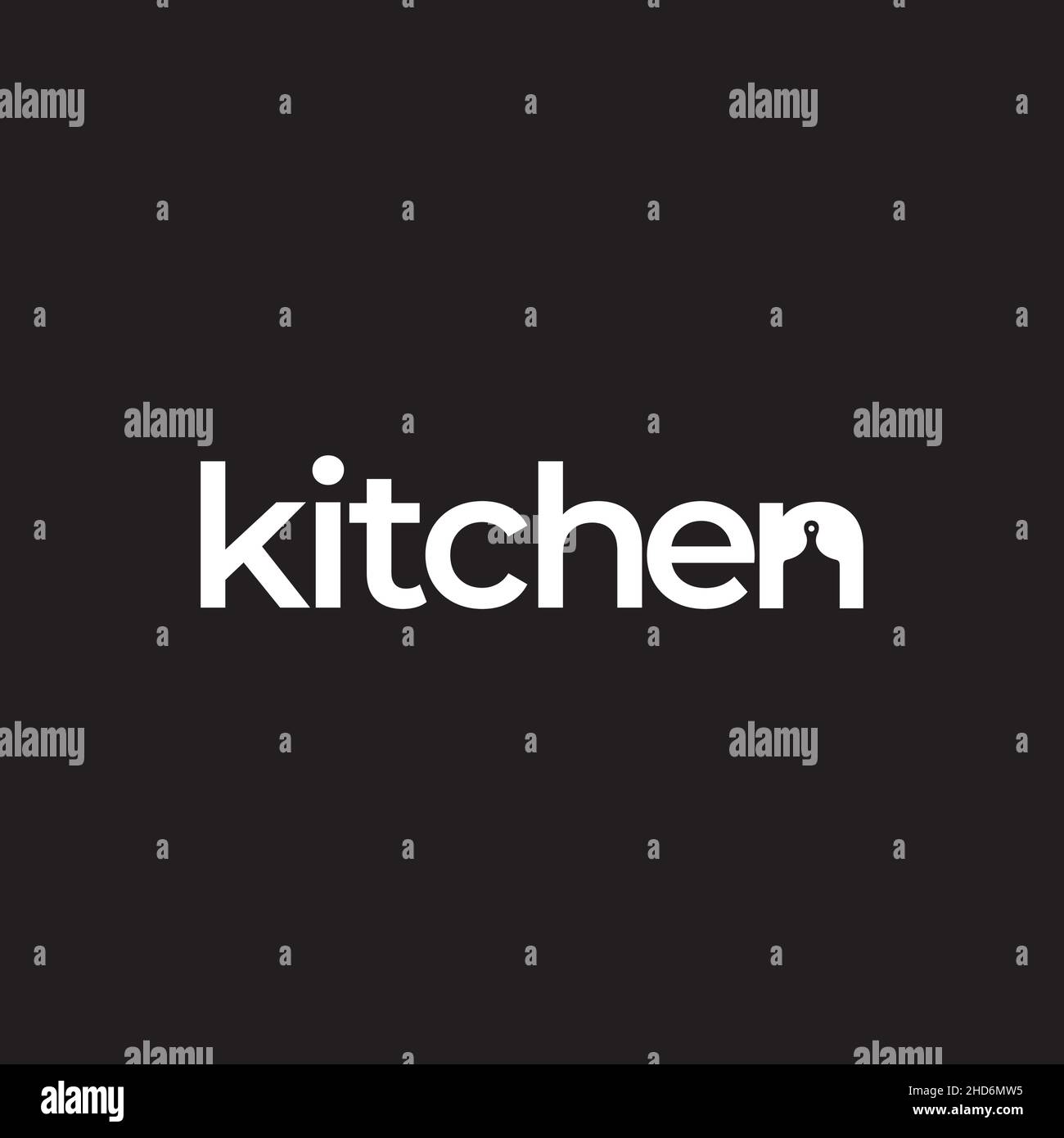 logotype kitchen with tray logo design vector graphic symbol icon ...