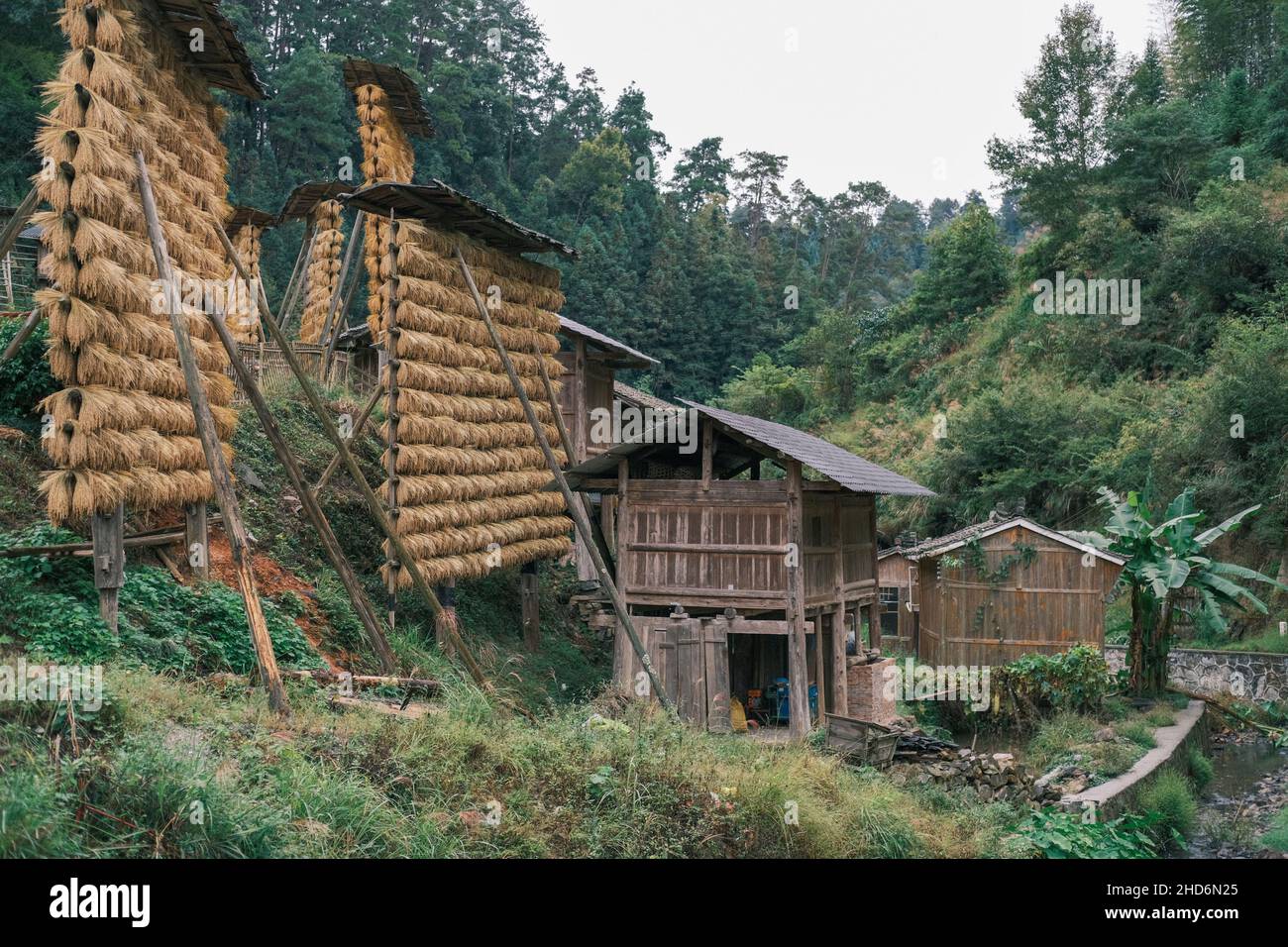 Chinese traditional rural scenery Stock Photo - Alamy