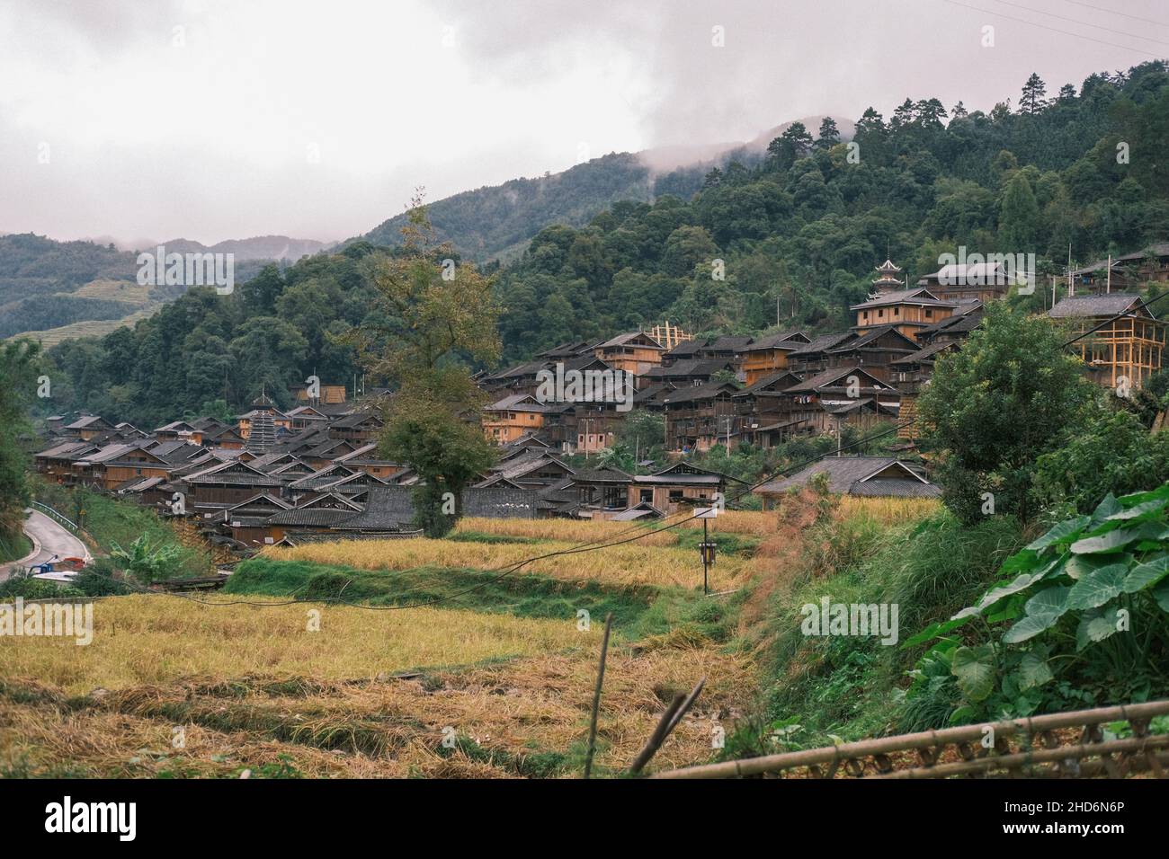 Chinese traditional rural scenery Stock Photo - Alamy