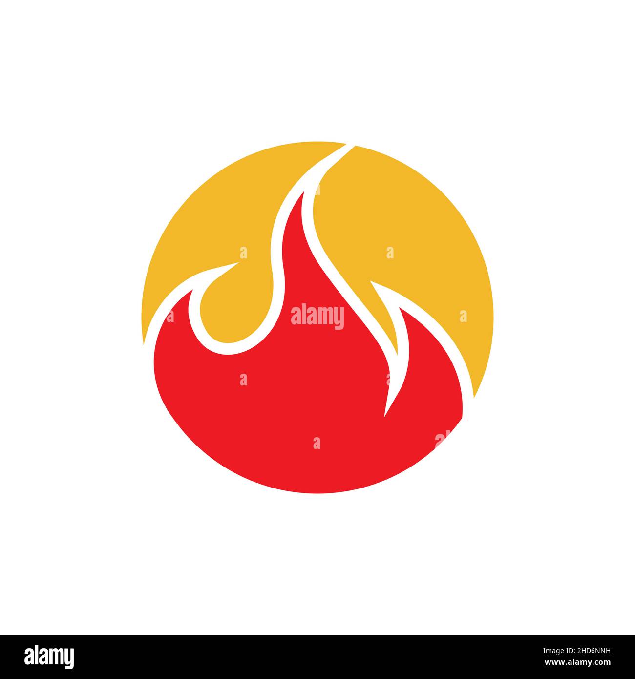 Flame frame logo Stock Vector Images - Alamy