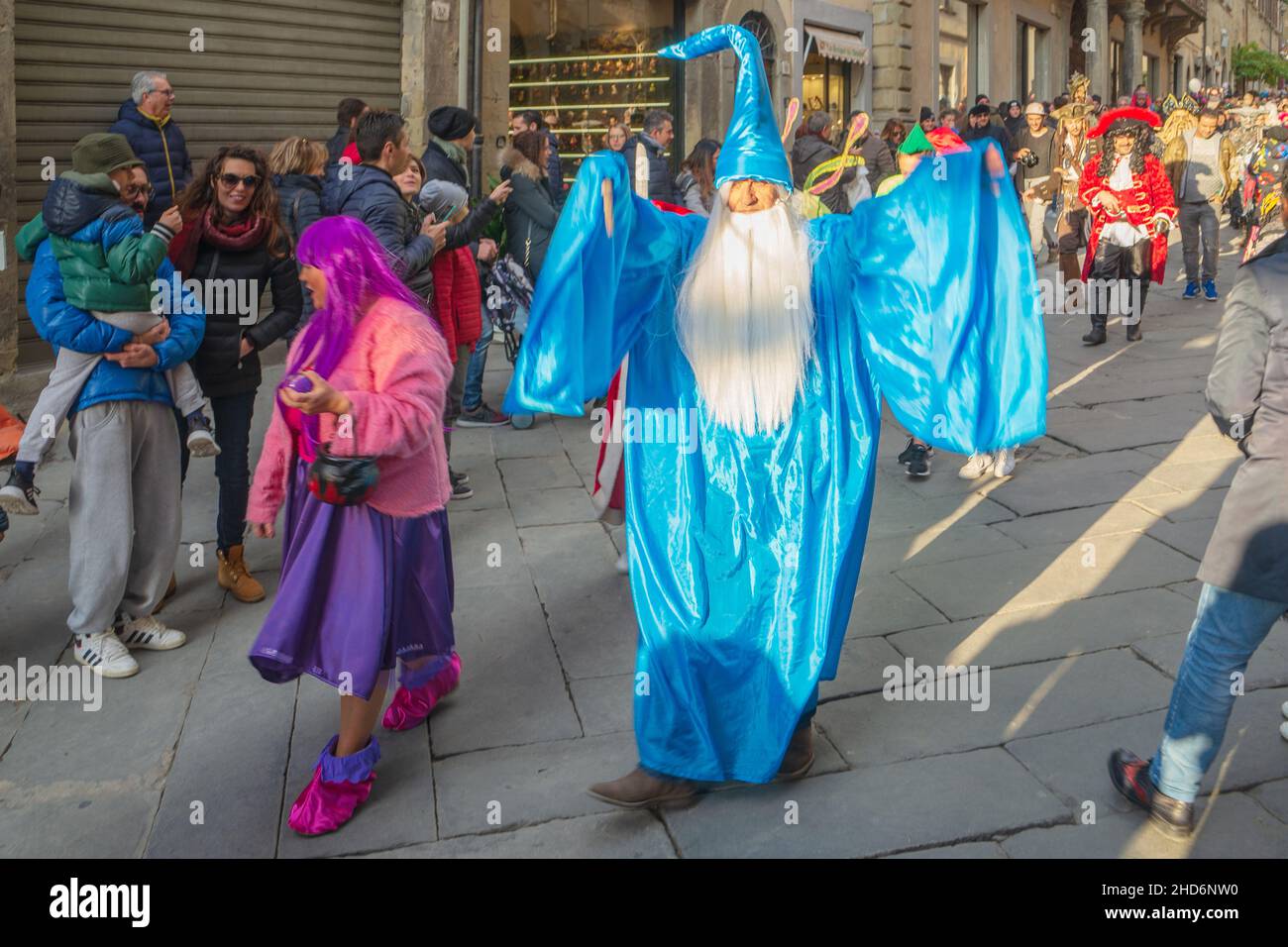 Walt Disney Characters parade in Corso Italia course, Arezzo, Tuscany ...