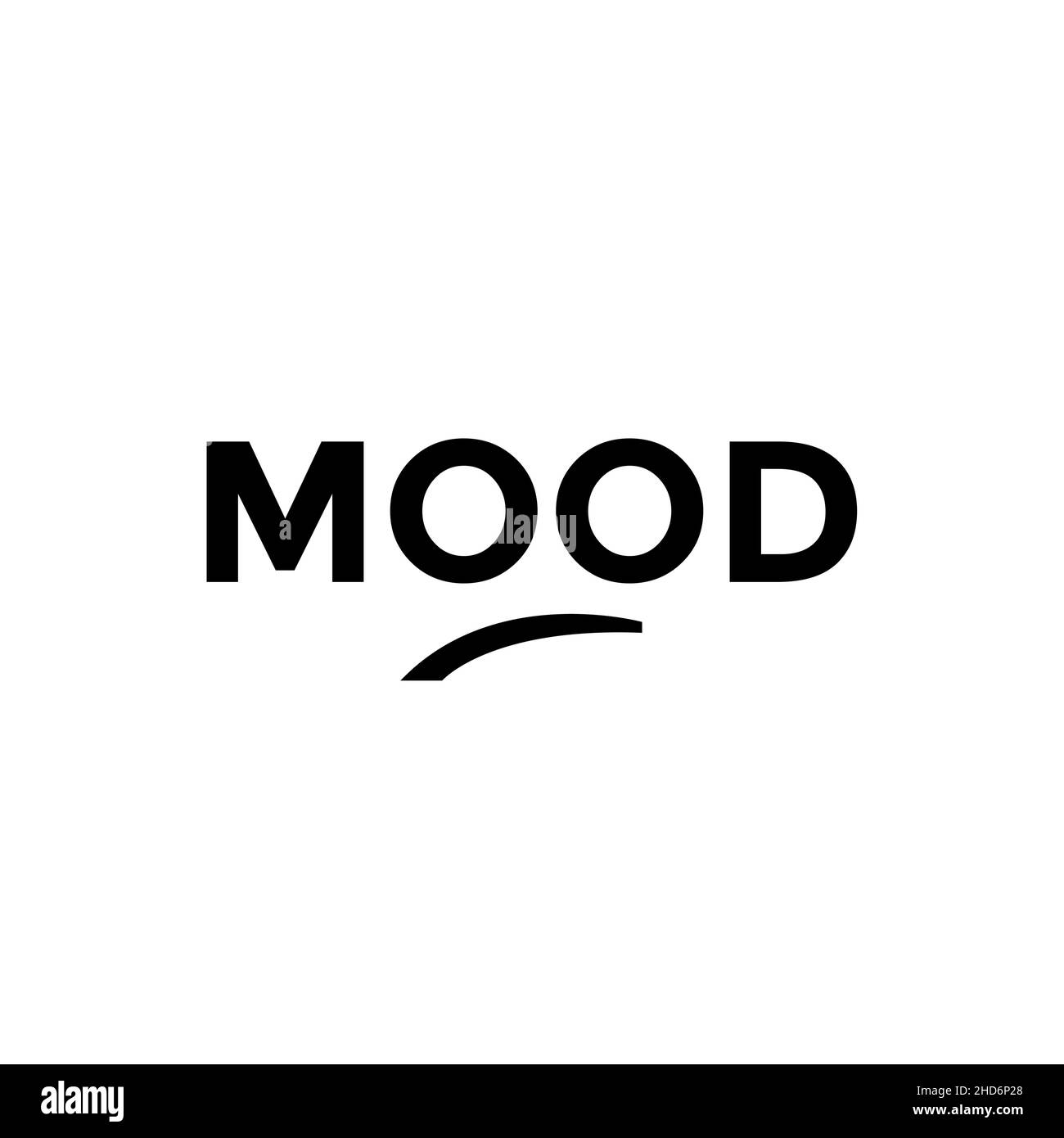 logotype mood with sad logo design vector graphic symbol icon sign ...
