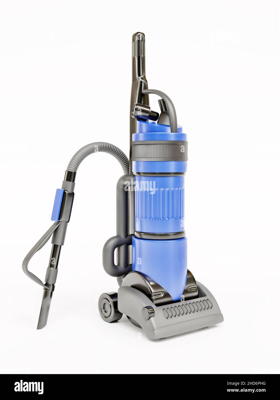 3D rendering of domestic vacuum cleaner on white background Stock Photo ...