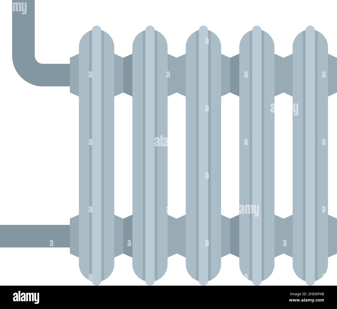 Hot house radiator icon. Flat illustration of hot house radiator vector ...