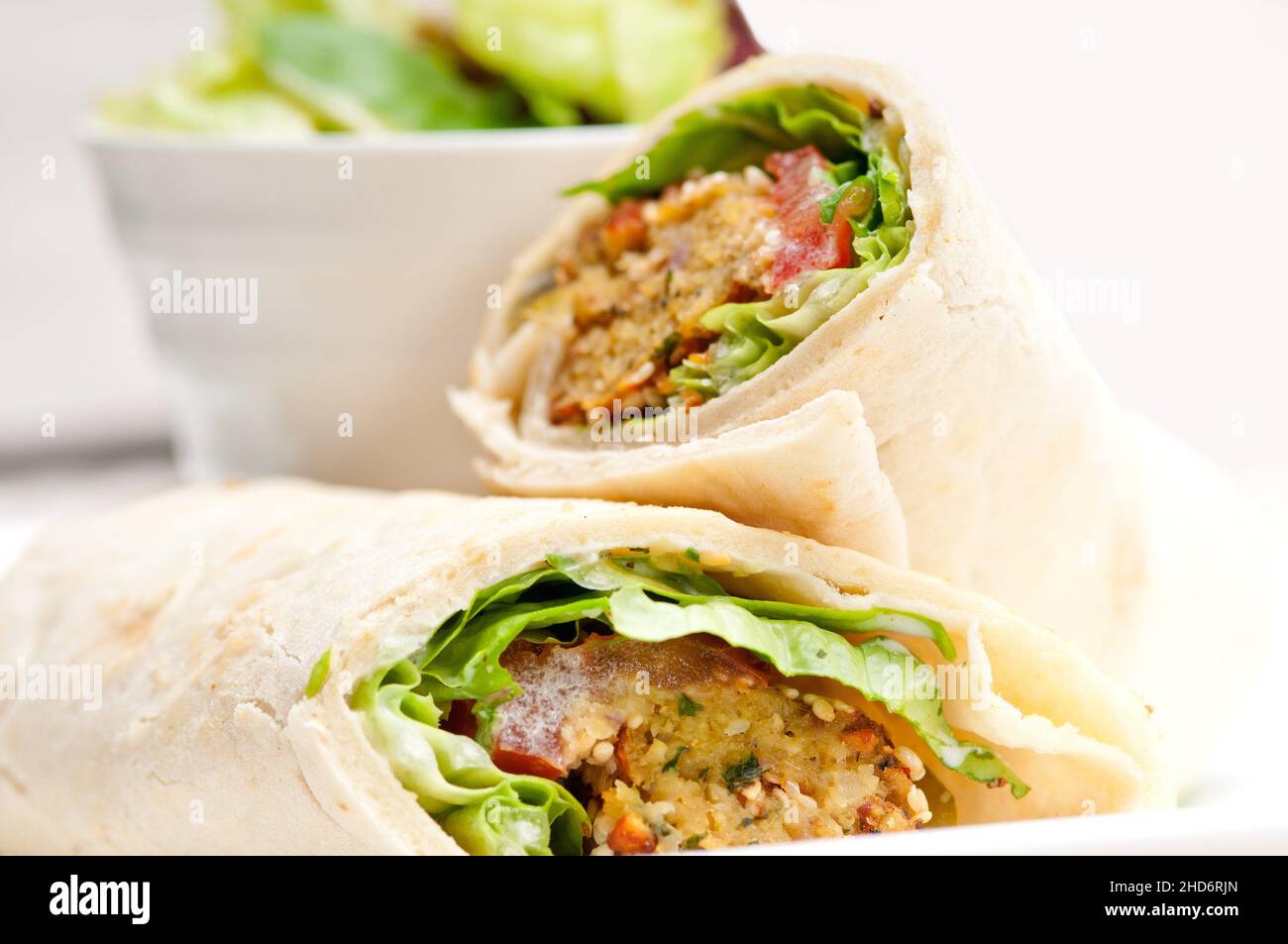 Falafel and pita bread hi-res stock photography and images - Alamy