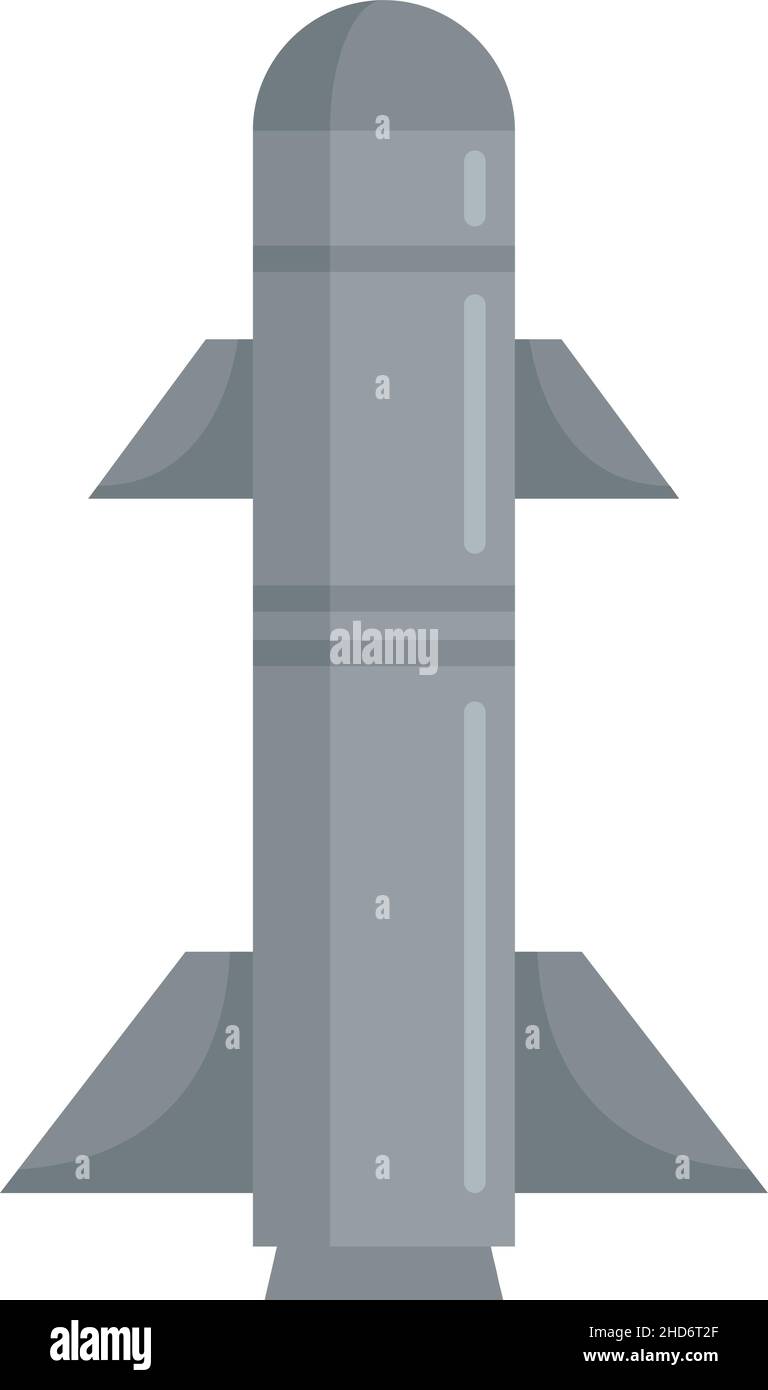 Missile defence icon. Flat illustration of missile defence vector icon ...