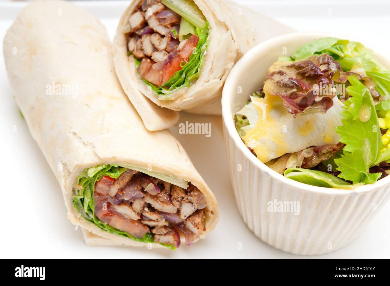 Lebanese chicken wrap hi-res stock photography and images - Alamy