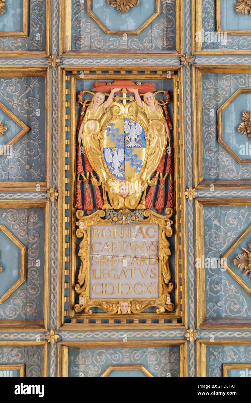 Basilica of Sant'Apollinare Nuovo church, Interior, Coat of arms on the ...