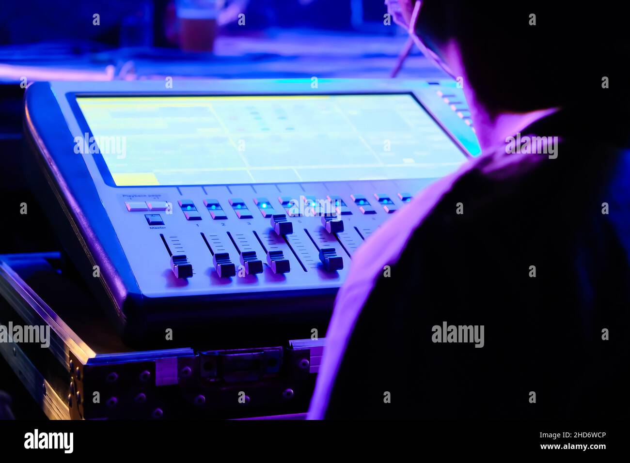 Close up multi channel sound mixer console hi-res stock photography and ...
