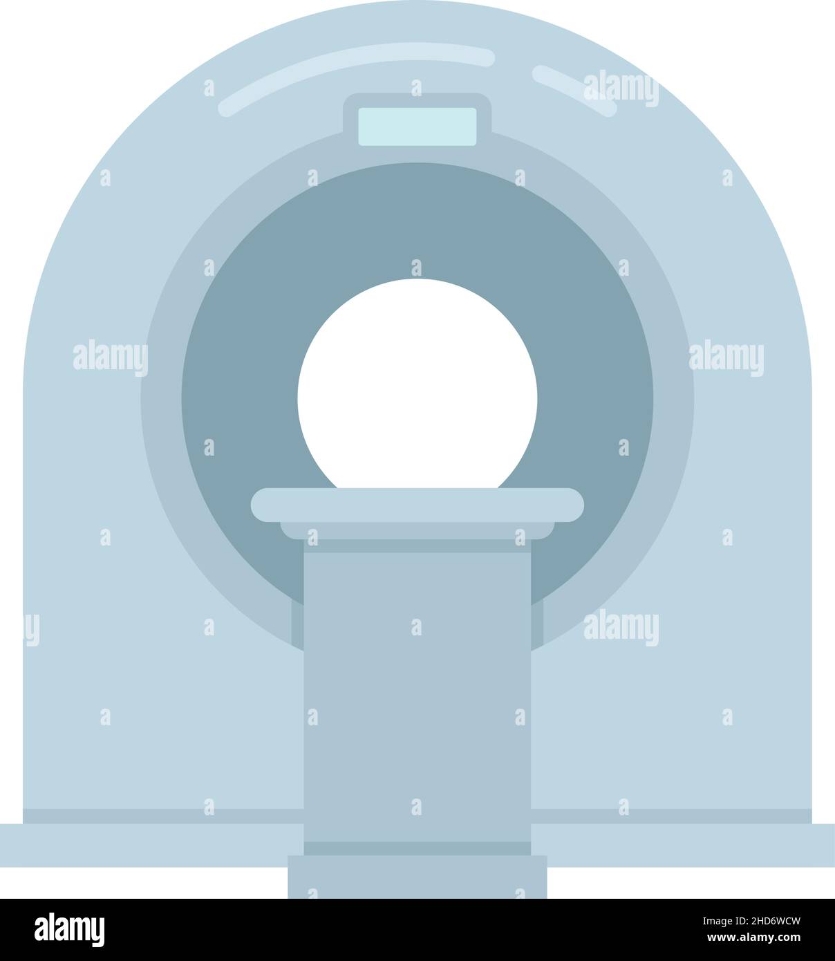 Circle magnetic resonance imaging icon. Flat illustration of circle ...