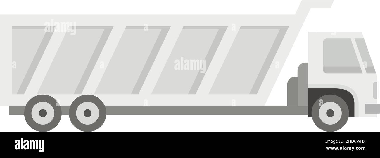 Tipper icon. Flat illustration of tipper vector icon isolated on white ...