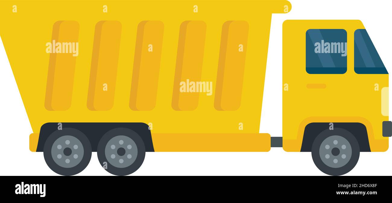 Tipper heavy icon. Flat illustration of tipper heavy vector icon ...