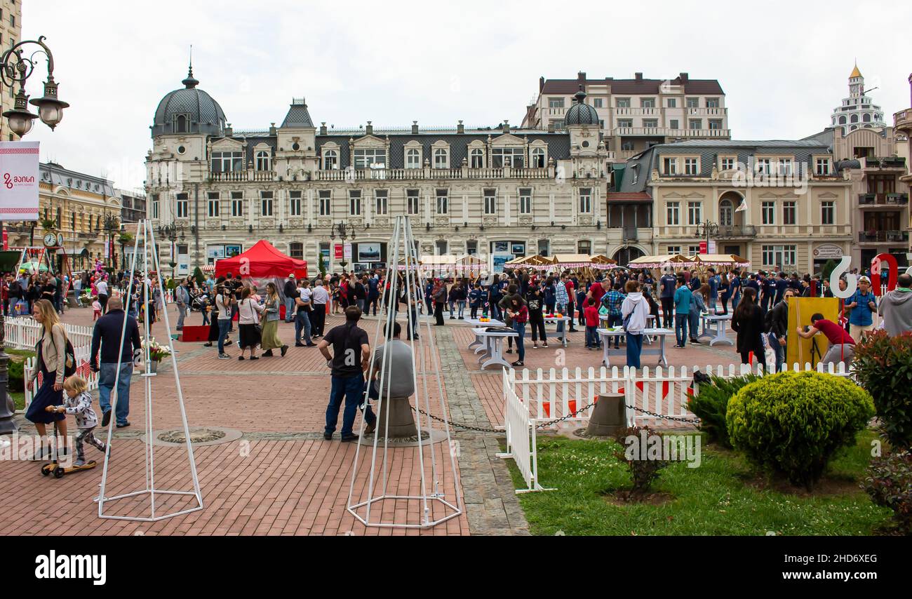 26 May Georgia Independence Day festival at city square Stock Photo - Alamy