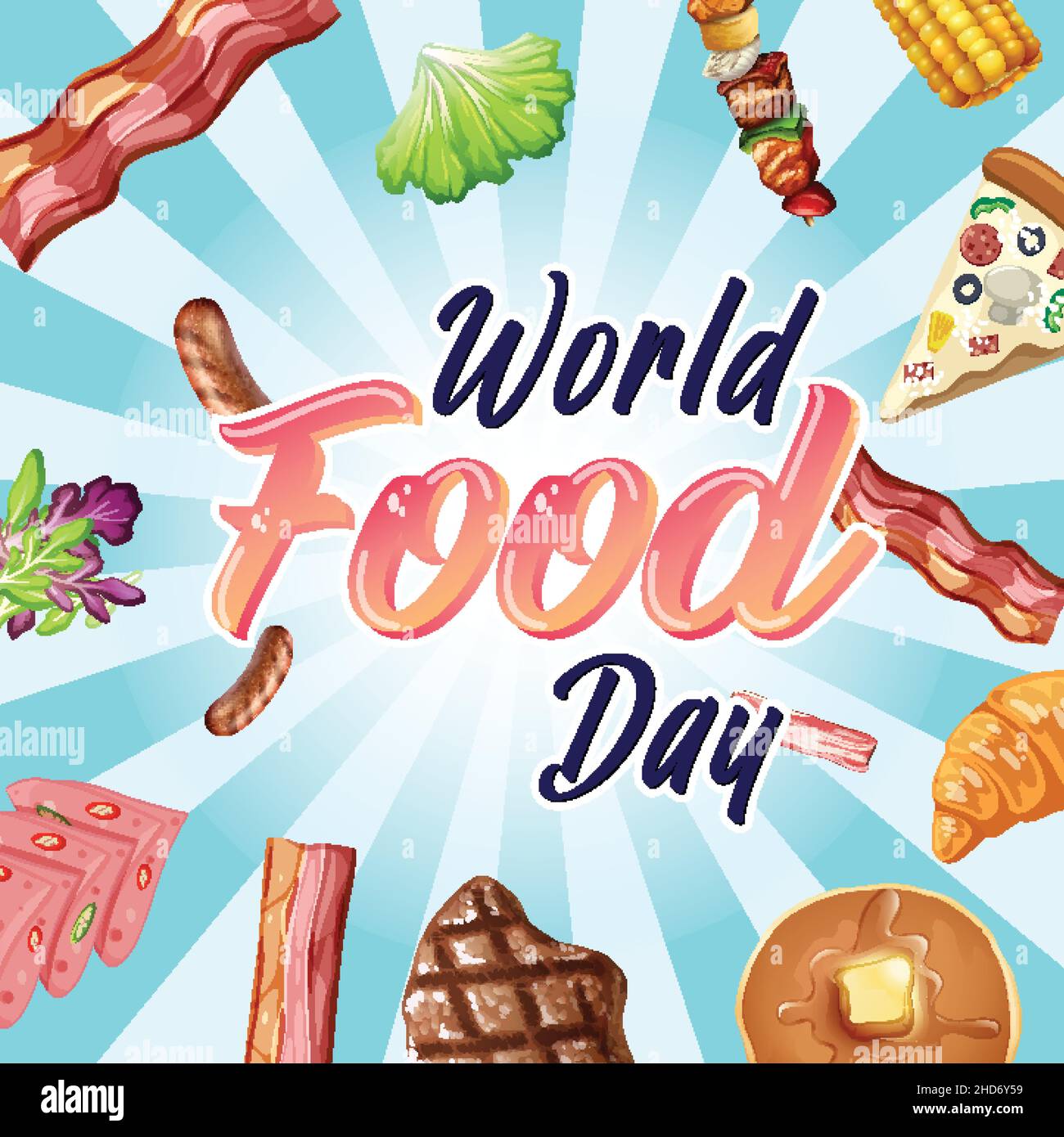 World food day poster design illustration Stock Vector Image & Art - Alamy