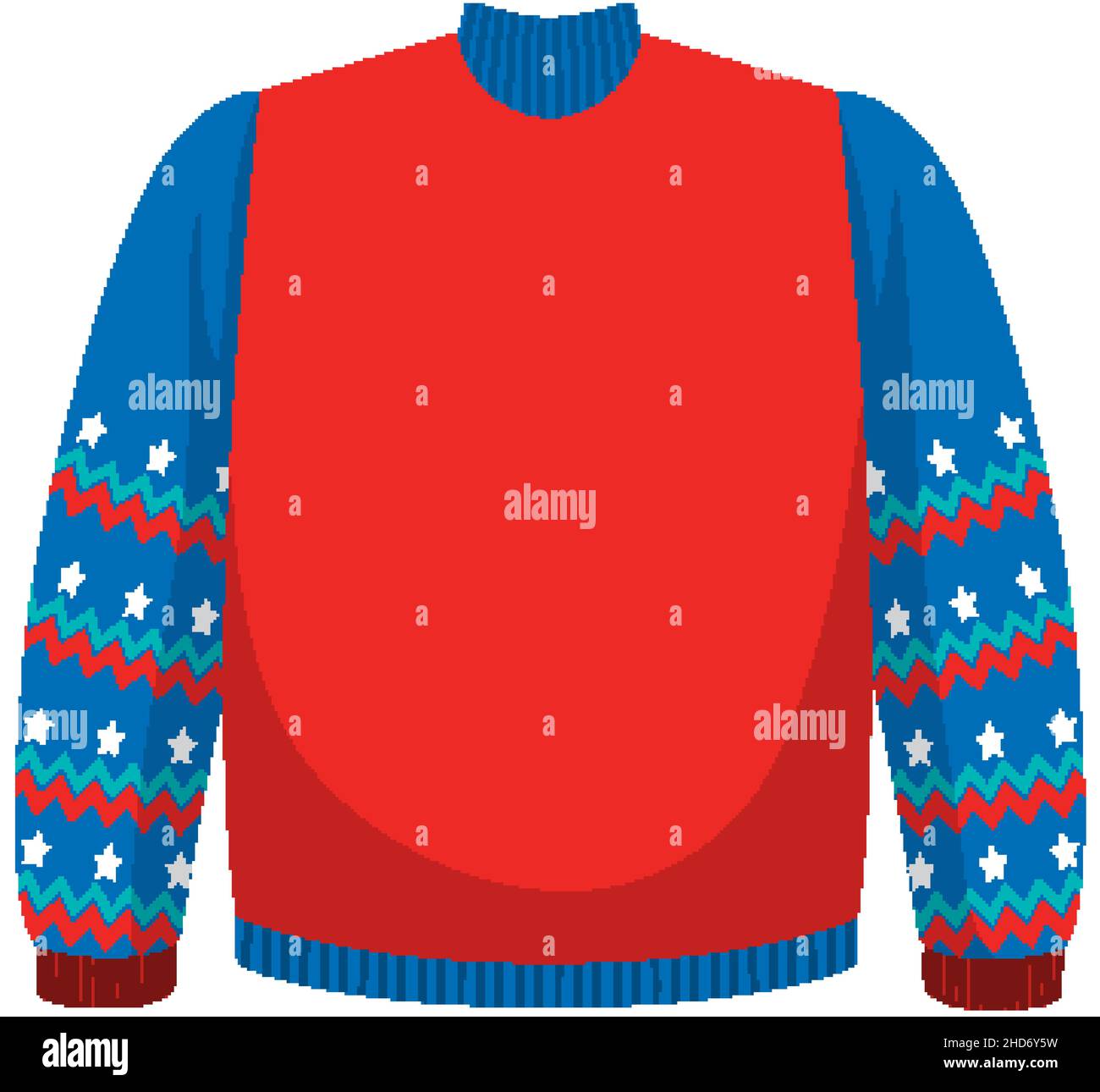 Christmas sweater in cartoon style isolated illustration Stock Vector ...