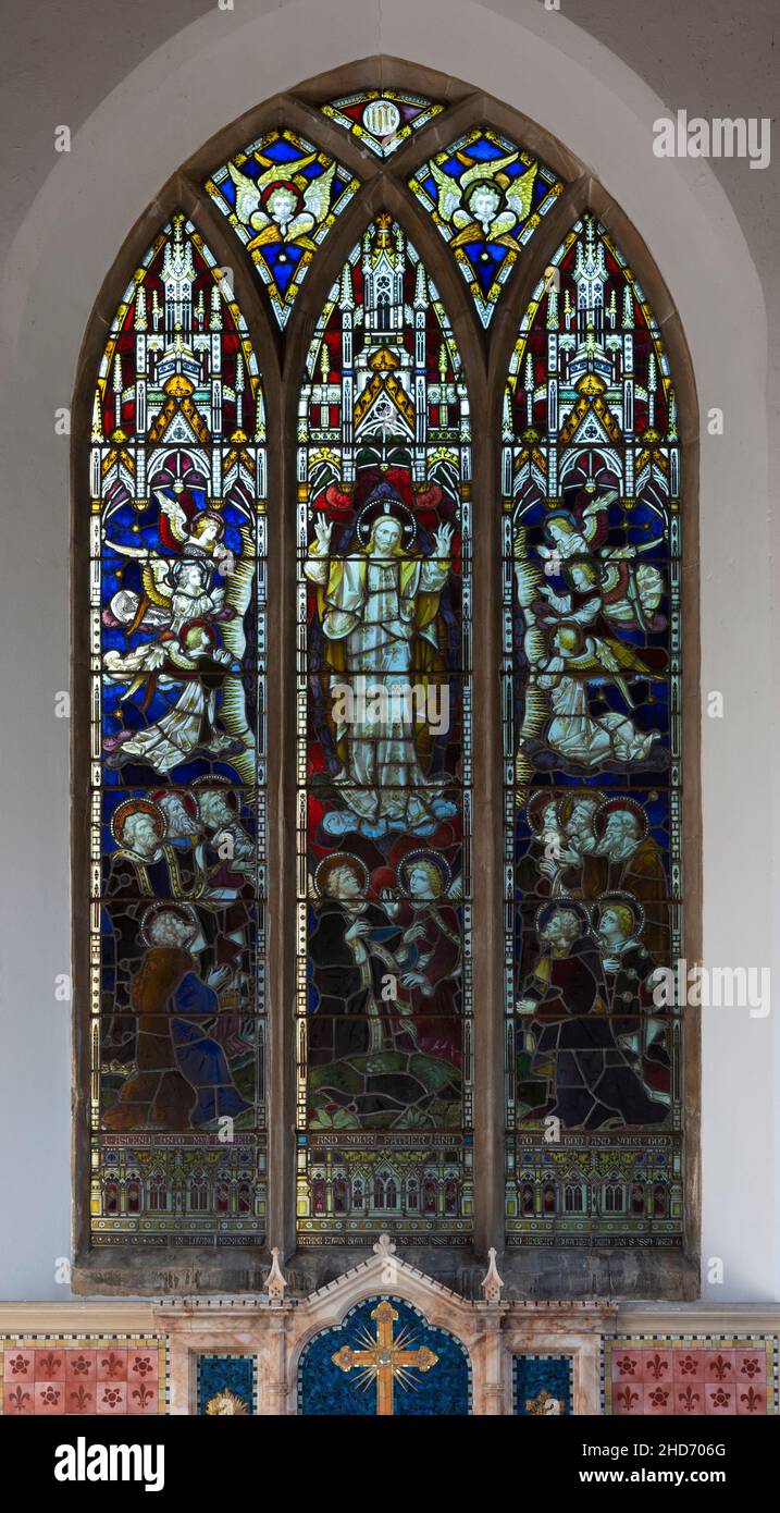 Stained glass window Ascension c 1889 by Clayton and Bell, Higham ...