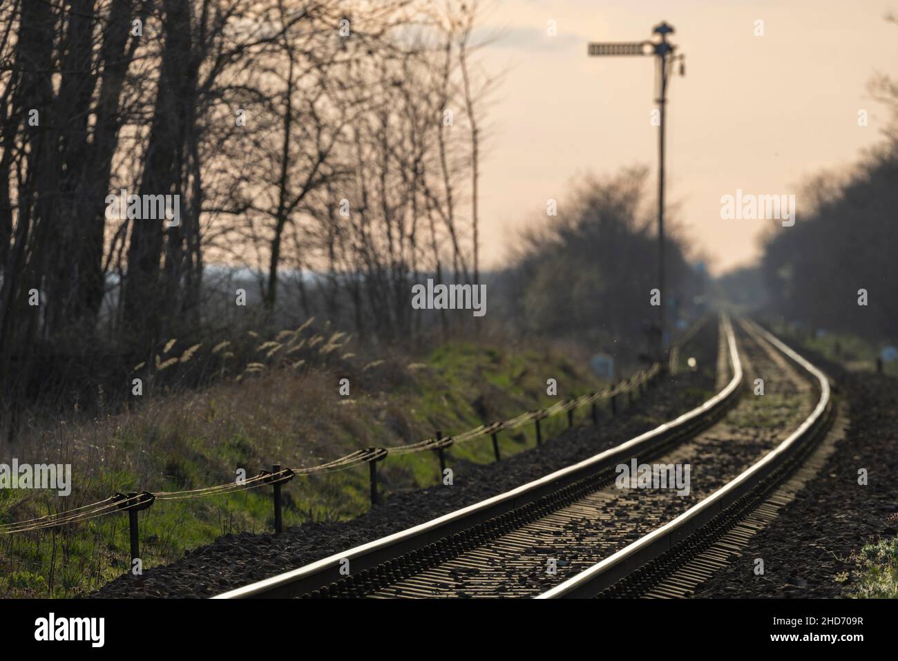 Red and white rails hi-res stock photography and images - Alamy
