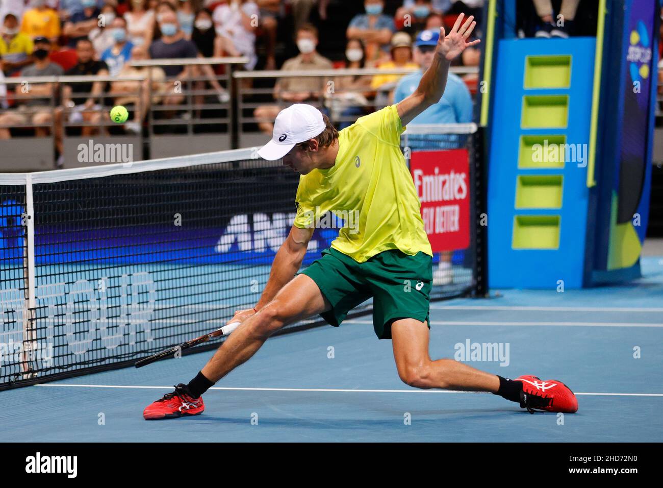 Sydney, Australia. 04th Jan, 2022. Alex De Minaur of Team Australia ...