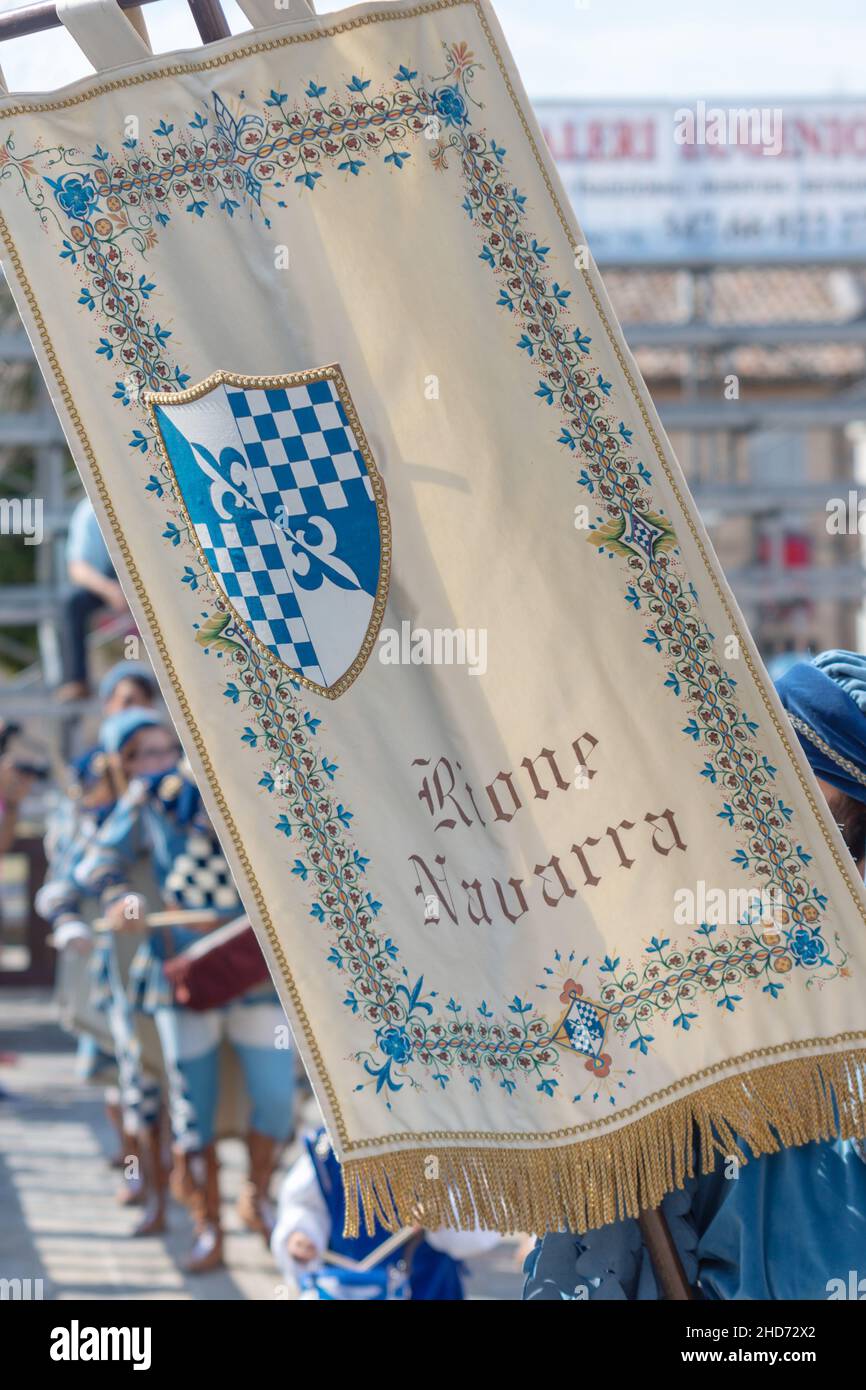 Coat of arms Rione Navarra, Palio Cavalleresco of Servigliano, Marche ...
