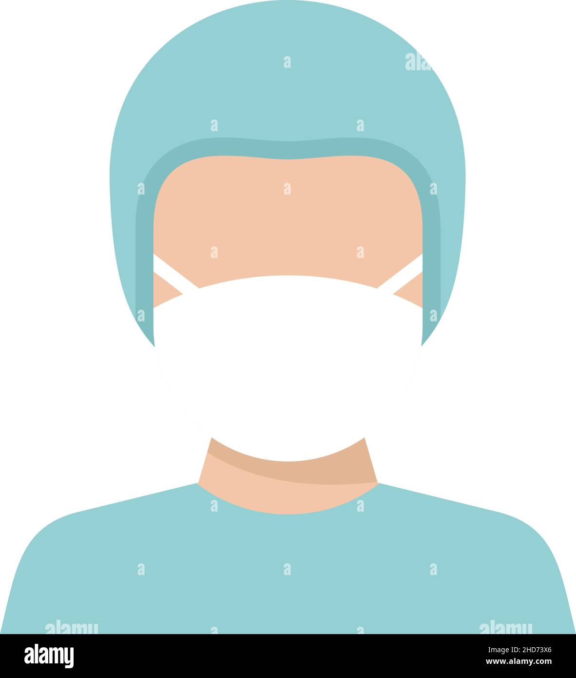 Biohazard lab man icon. Flat illustration of biohazard lab man vector ...