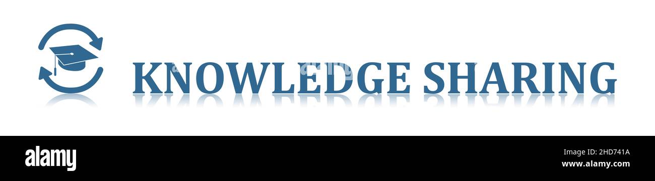 Illustration of a knowledge sharing concept Stock Photo - Alamy