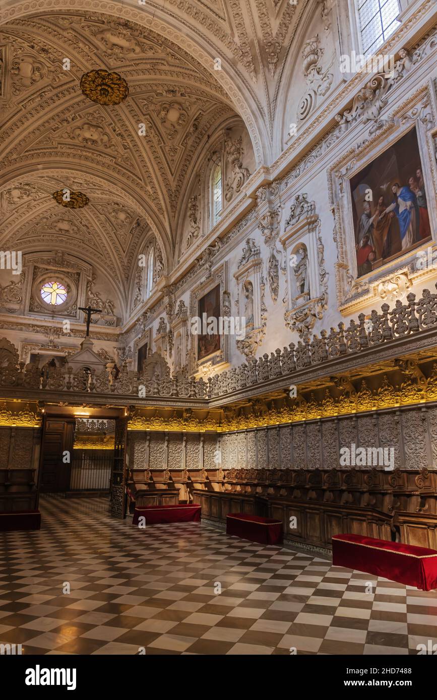 Inside the chapel of the Cartuja Monastery in Granada Stock Photo - Alamy