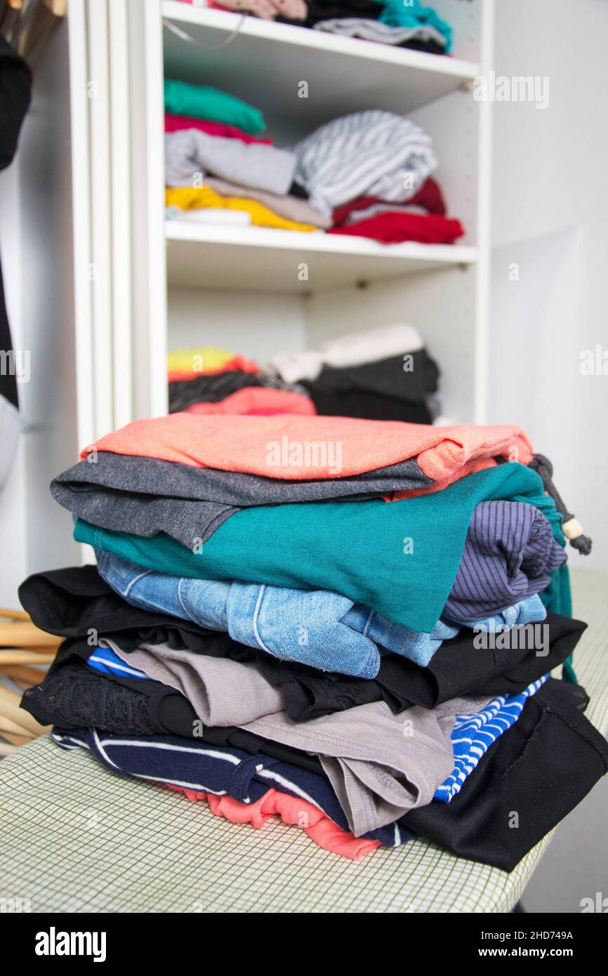Messy wardrobe hi-res stock photography and images - Alamy