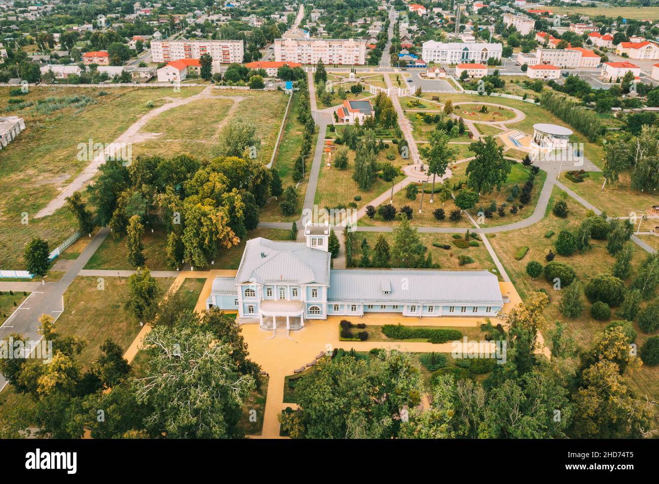 Aerial view manor park hi-res stock photography and images - Alamy