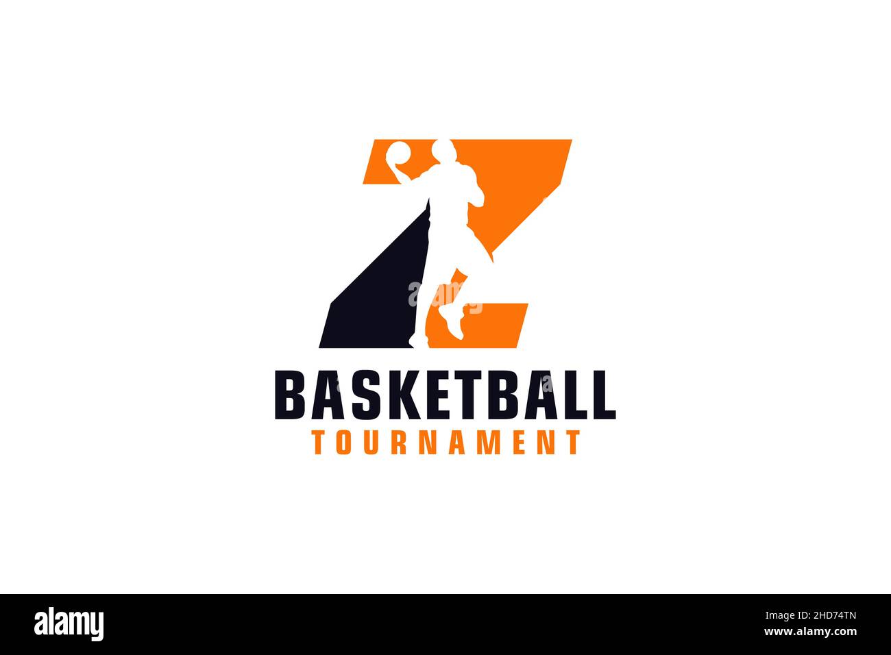 Letter Z with Basketball Logo Design. Vector Design Template Elements ...
