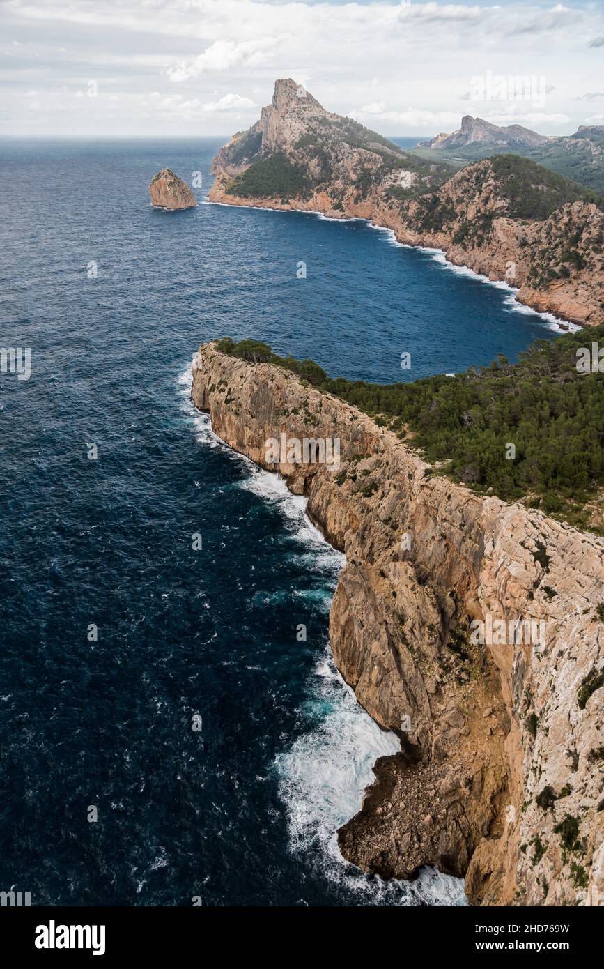 Rock cliff mountain cap de formentor hi-res stock photography and ...