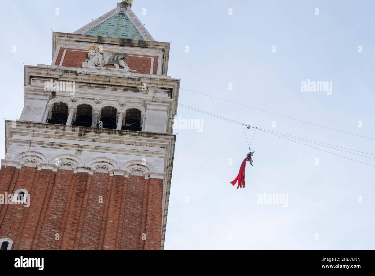 Carnival Venice, The Flight of the Angel Warrior, Veneto, Italy, Europe ...