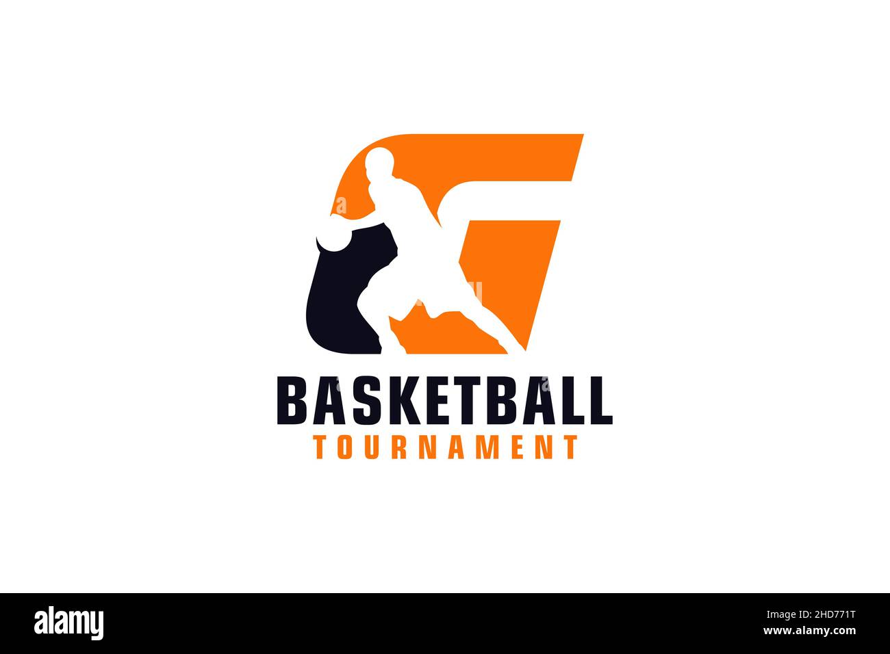 Letter G with Basketball Logo Design. Vector Design Template Elements ...