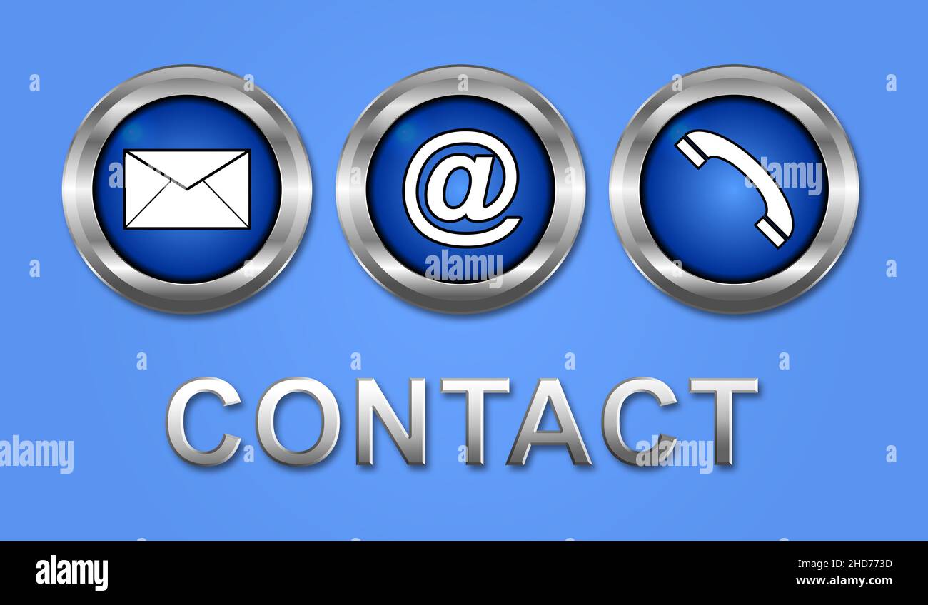 Illustration of a contact concept Stock Photo - Alamy