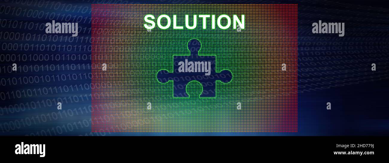 Illustration of a solution concept Stock Photo - Alamy