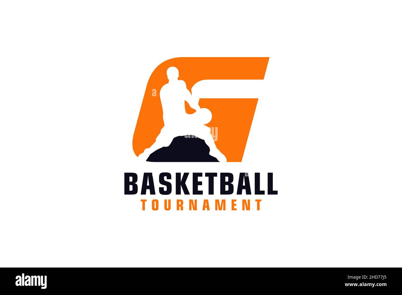 Letter G with Basketball Logo Design. Vector Design Template Elements ...