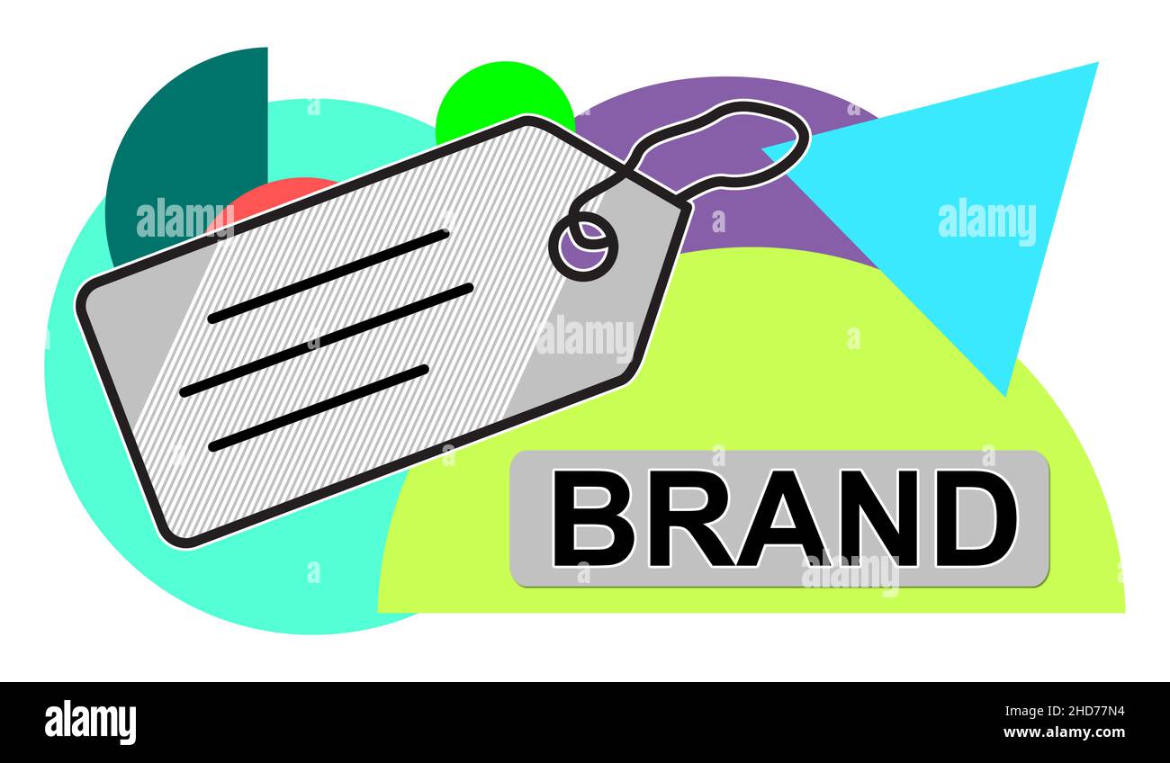 Illustration of a brand concept Stock Photo - Alamy