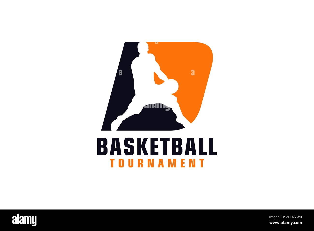 Letter D with Basketball Logo Design. Vector Design Template Elements ...