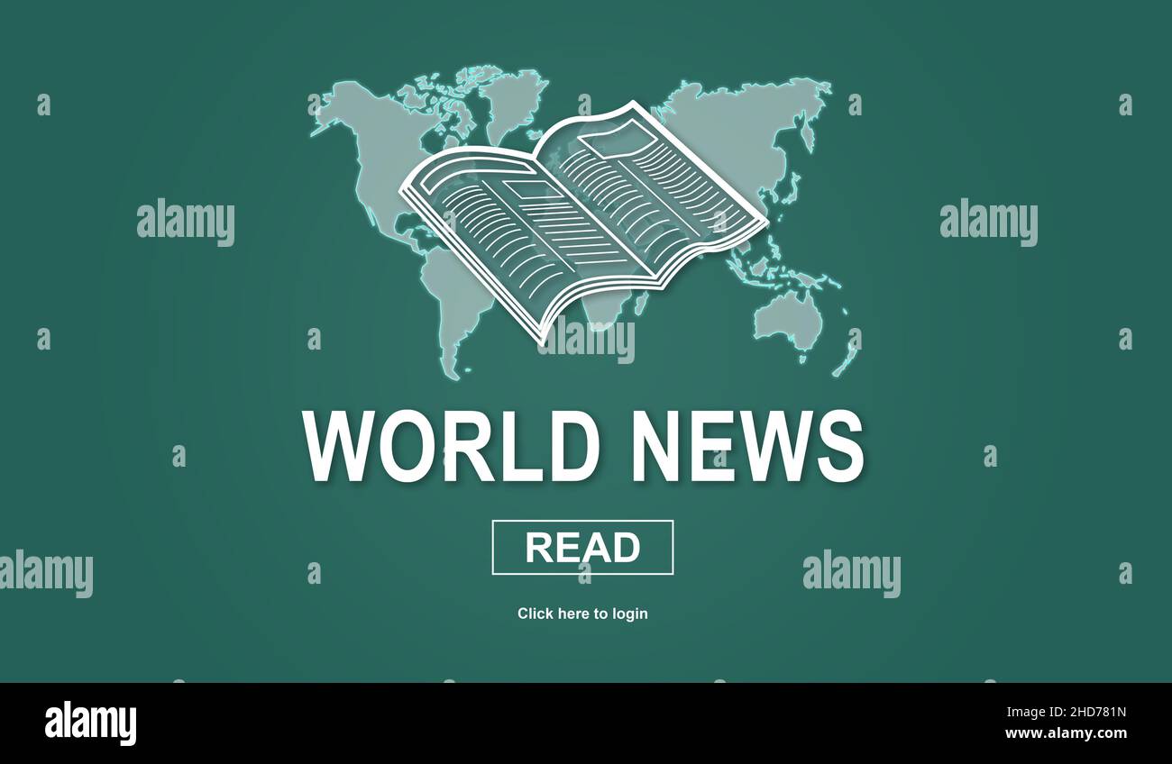 Concept of world news, illustration Stock Photo - Alamy