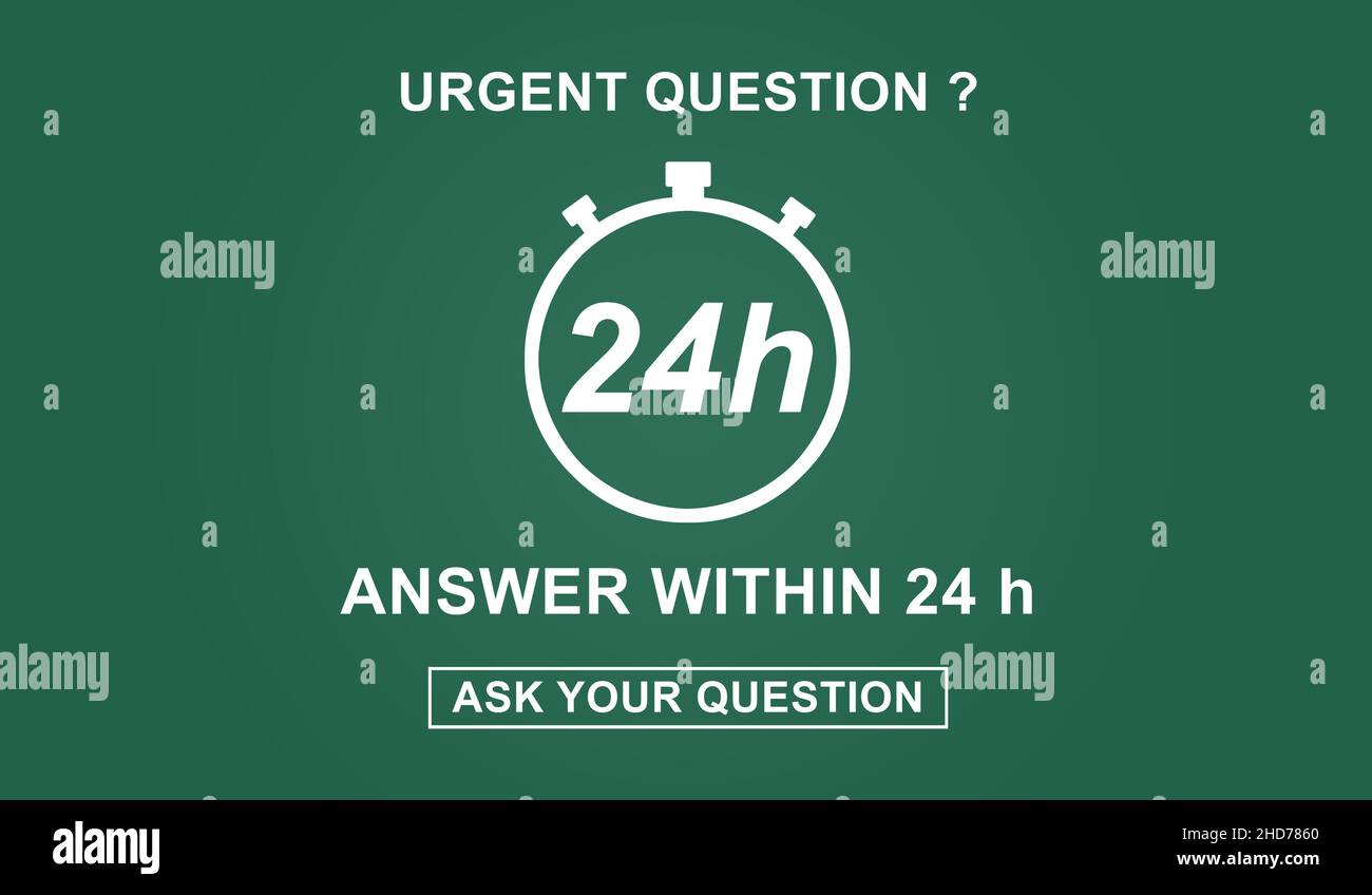 Illustration of an urgent question concept Stock Photo - Alamy