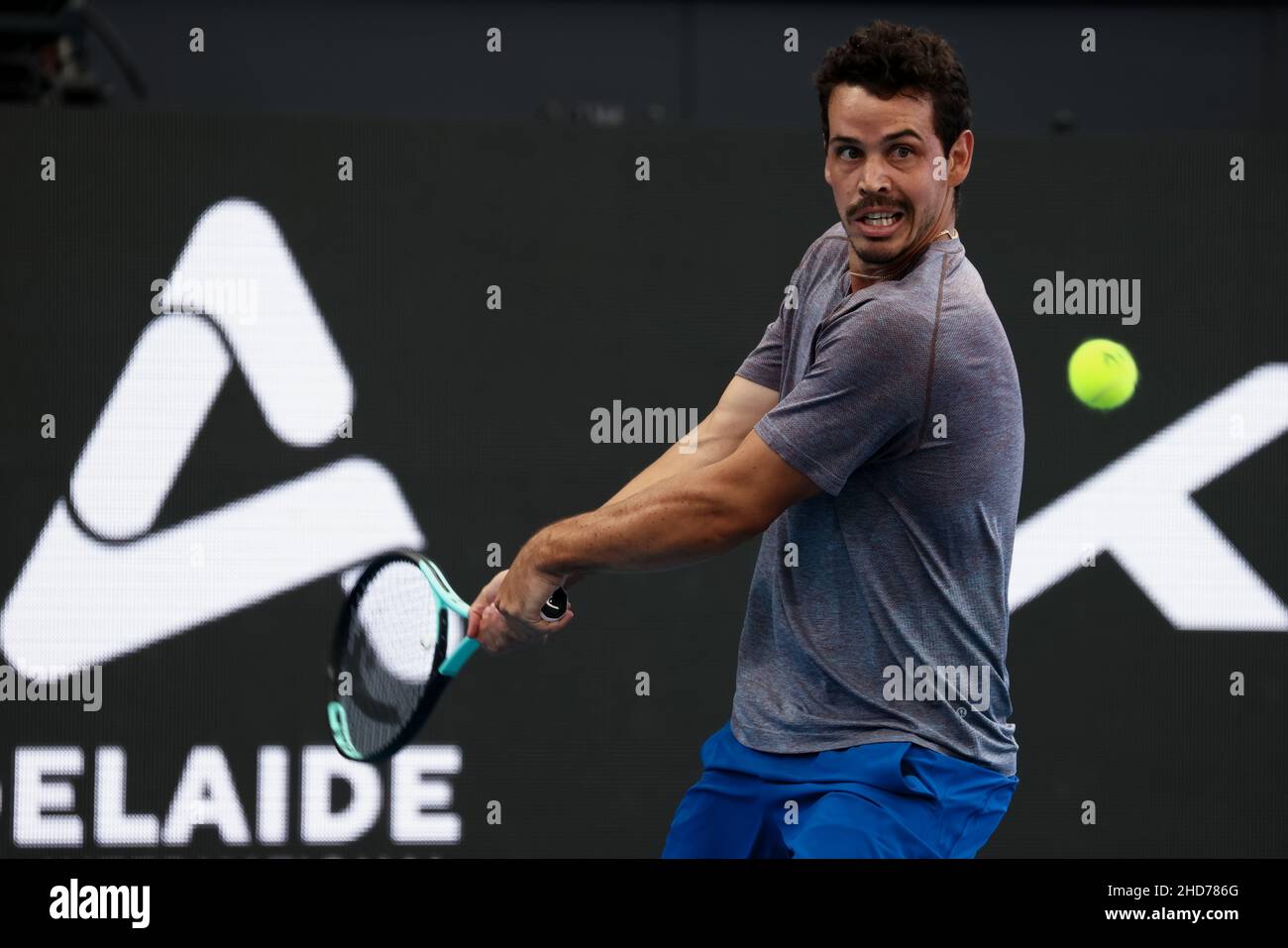 Adelaide, Australia, 4 January, 2022. Alex Bolt of Australia plays a ...