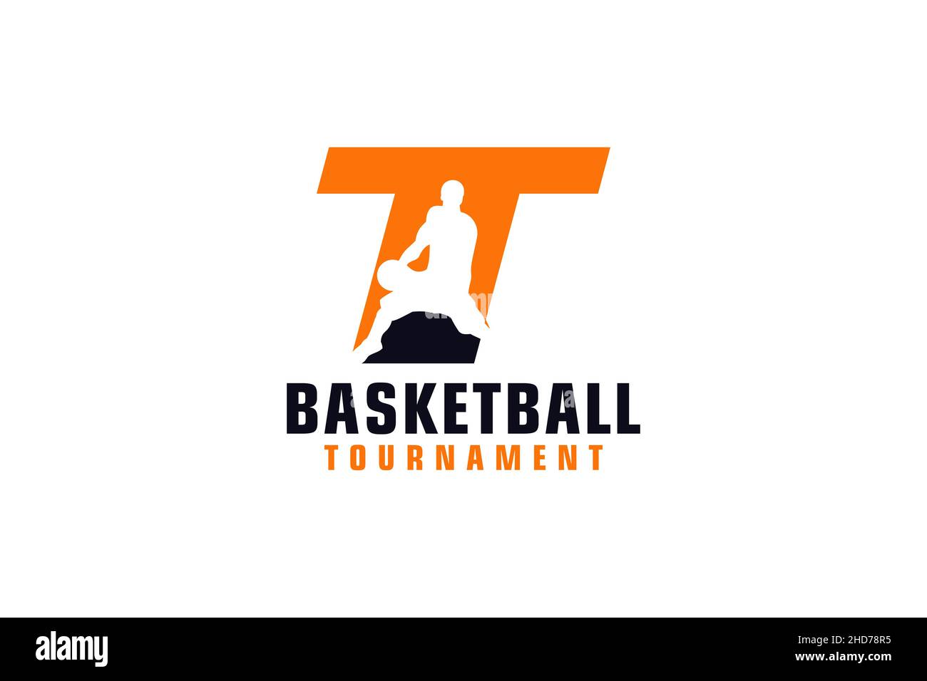Letter T with Basketball Logo Design. Vector Design Template Elements ...