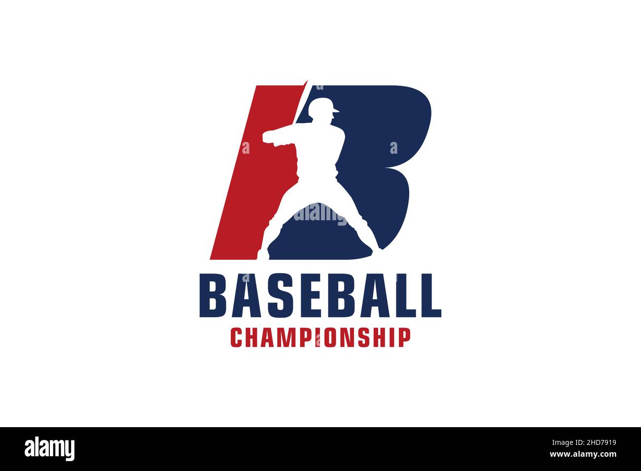 Letter B with Baseball Logo Design. Vector Design Template Elements for ...