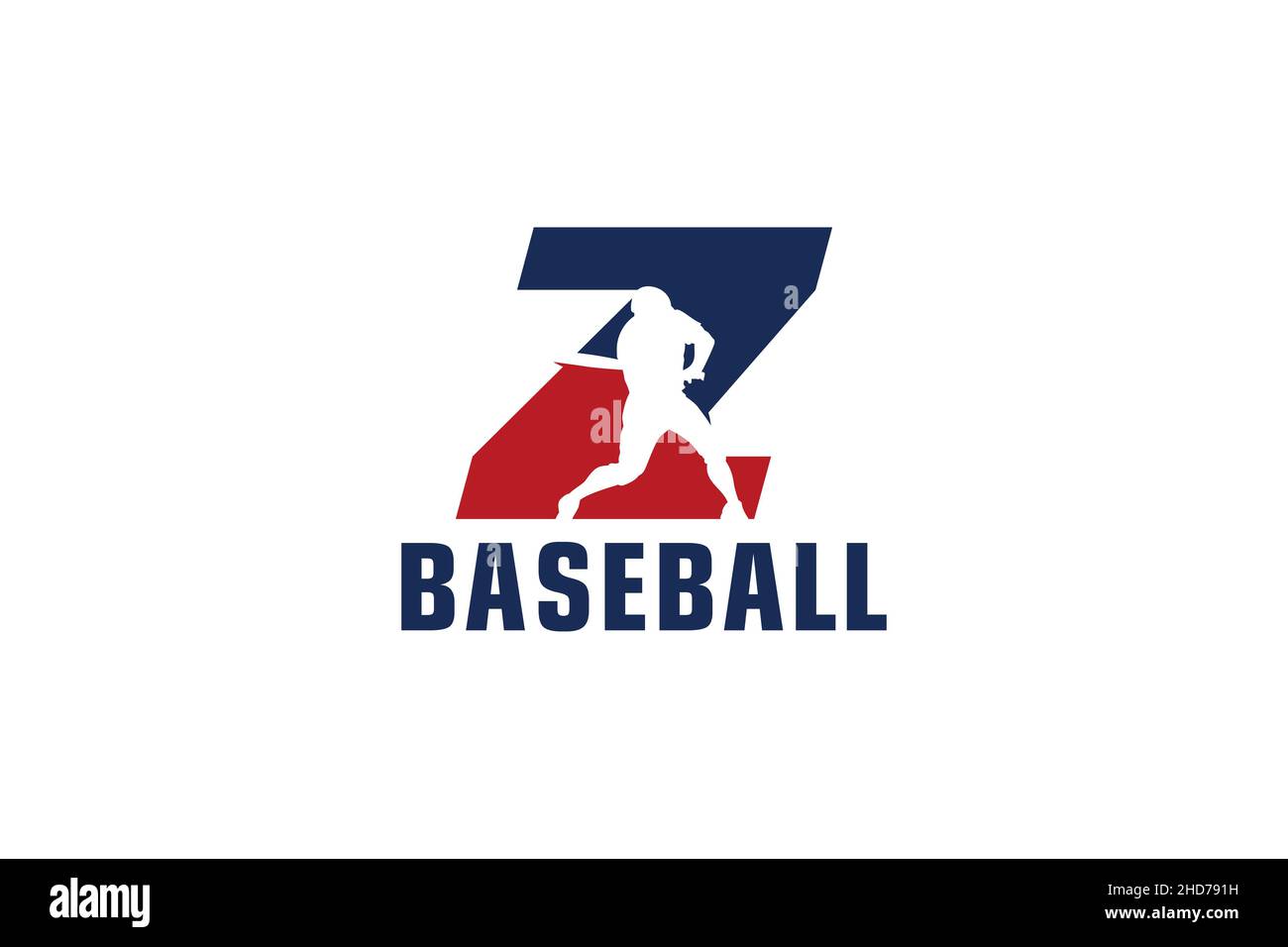 Letter Z with Baseball Logo Design. Vector Design Template Elements for ...