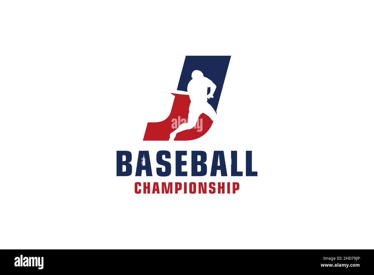 Letter J with Baseball Logo Design. Vector Design Template Elements for ...